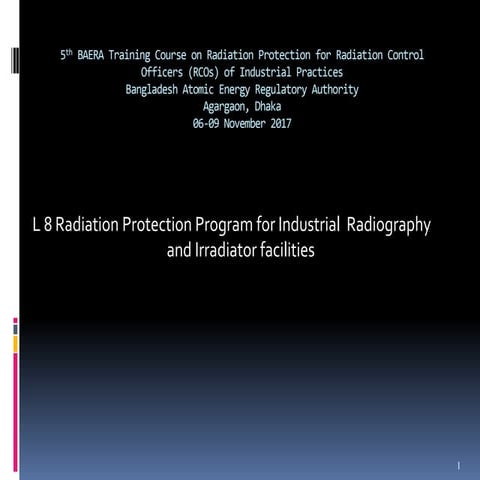 L8 industrial radiography september 2012 | PPT