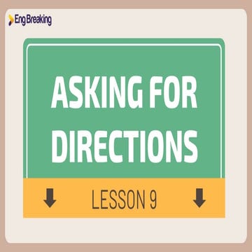 Giving directions - British Council | PDF