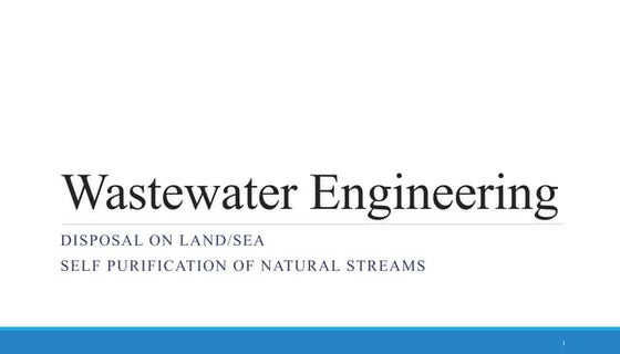 self purification of streams Seminan ppt | PPTX