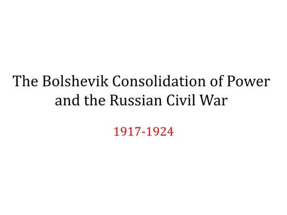 War communism History Lesson grade 11 | PPT