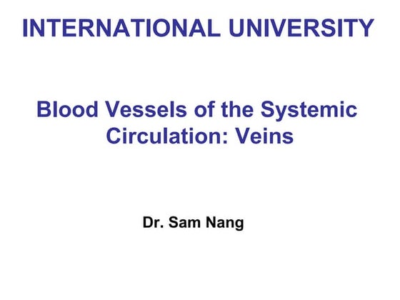 Arterial system, Venous drainage, lymphatics system- Flow Chart- | PDF