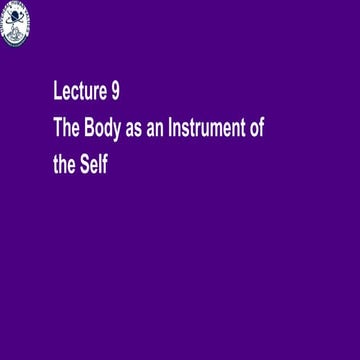 L 9 HB Body - Instrument of Self .ppunderstanding t | PPT