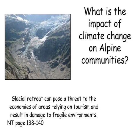 L9 Impact Of Climate Change On Alps | PPT