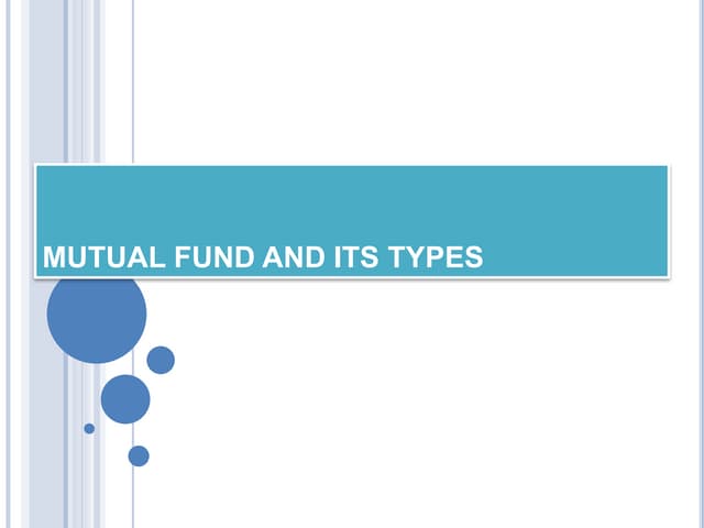 Mutual Fund Investment | PPTX