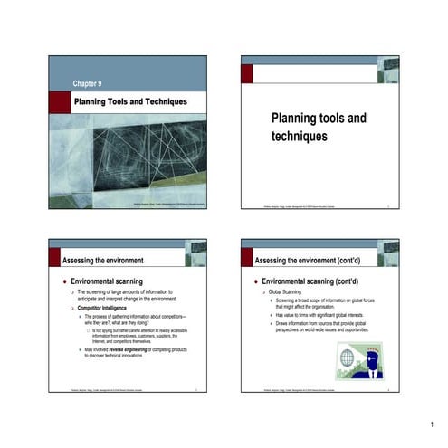 L9 planning tools and techniques (1) | PDF
