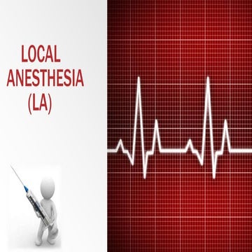 Mechanism of local anesthesia | PPTX