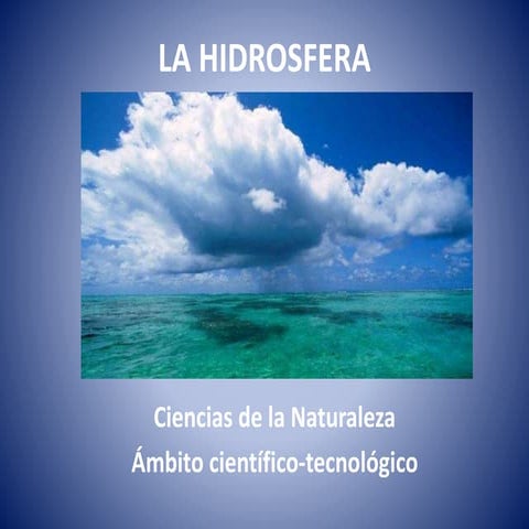 Clase 6° básico La hidrósfera (parte I).pptx