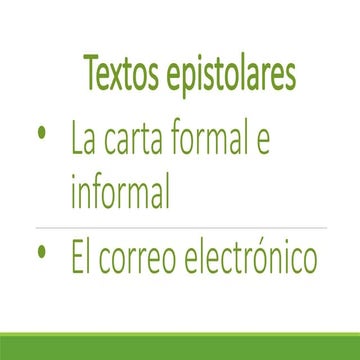 La carta formal y la carta informal _material adaptado | PPTX