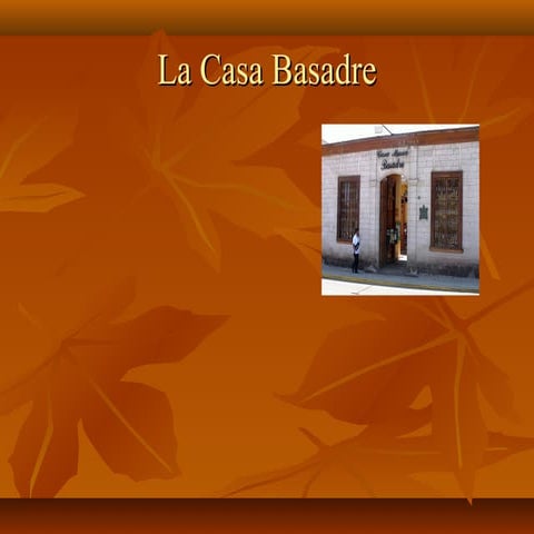 La casa-basadre | PPT