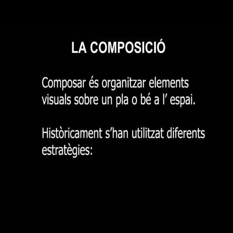 La Composició | PPT