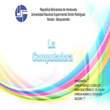 La computadora | PPTX | Computing | Technology & Computing