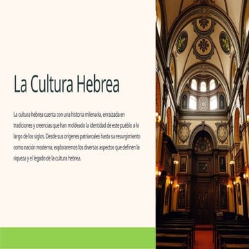 Introduccion a la cultura hebrea | PPT