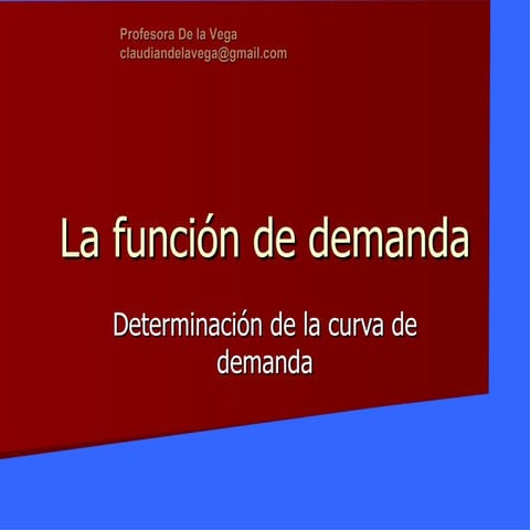 La función de demanda | PDF