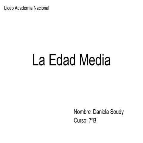 La Edad Media | PPT