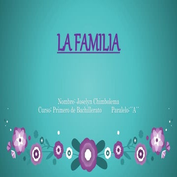 Presentacion la familia | PPTX