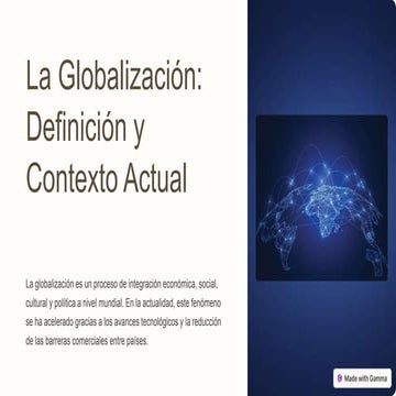 Globalizacion Definicion