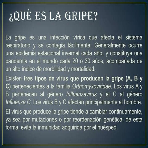 La gripe | PPT