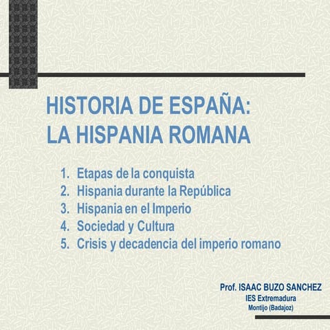 La Hispania Romana | PPT