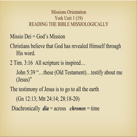 Missions in the Age of the Spirit - Ch 1 | ODP