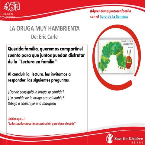 La-oruga-muy-hambrienta, plan lector grado 2 | PDF