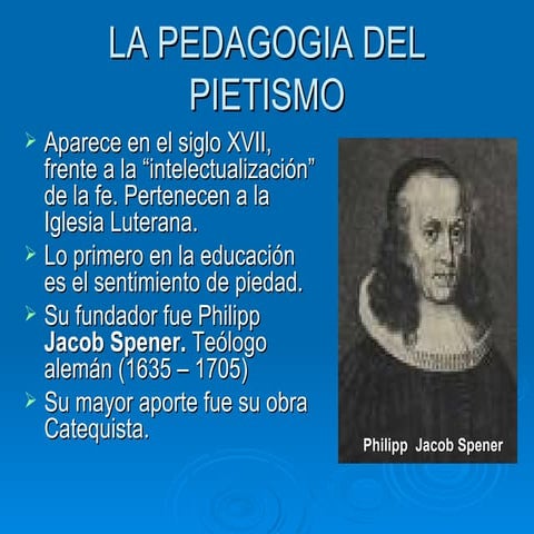La Pedagogia Del Pietismo | PPT