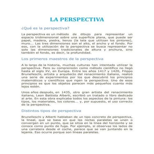 La perspectiva | PDF