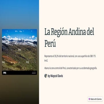 La-Region-Andina-del-Peru.pdf san agutin jauja | PDF
