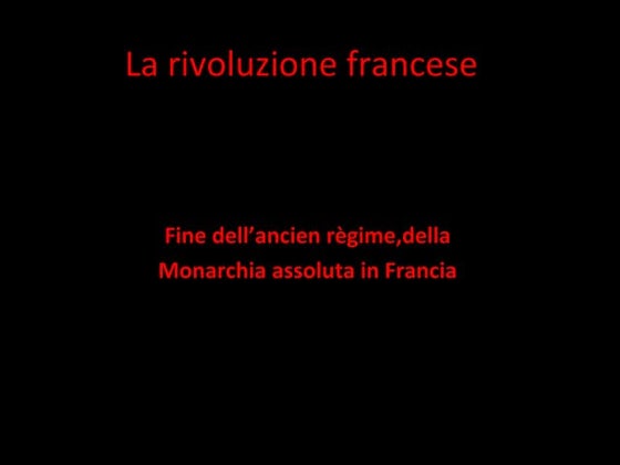 La rivoluzione francese | PPT