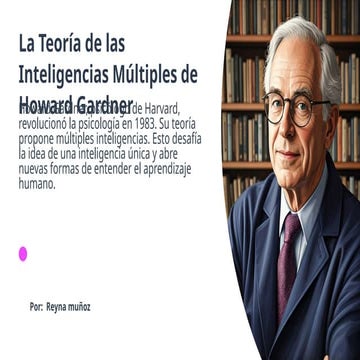 La Teoría de las Inteligencias Múltiples de Howard Gardner para el área ...