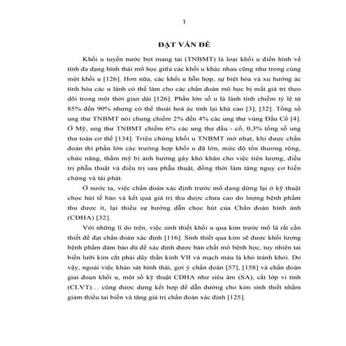 Đề tài: Nghiên cứu chẩn đoán và điều trị phẫu thuật u tuyến nước bọt ...