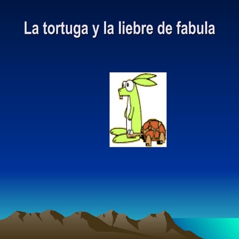 Cuento EL CONEJO Y LA LIEBRE | PPTX