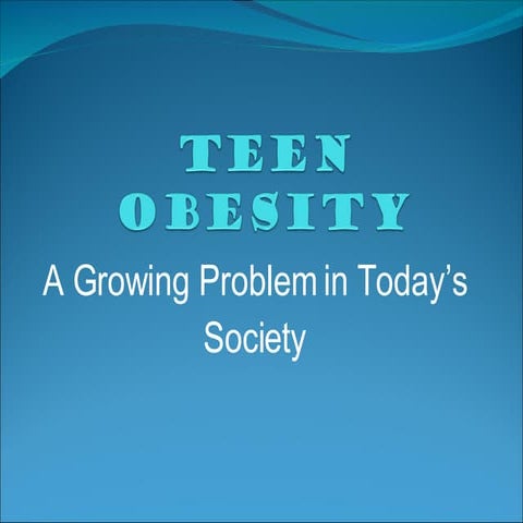 Obesity Presentation | PPT | Diseases and Conditions | Medical Health