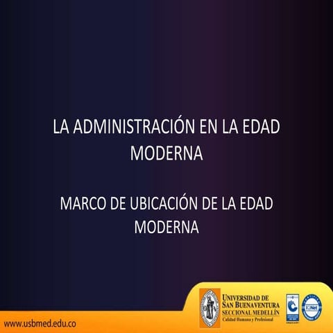 La Administración Moderna | PPTX