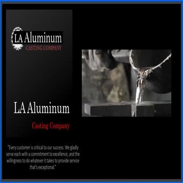 La aluminum casting co | PPT