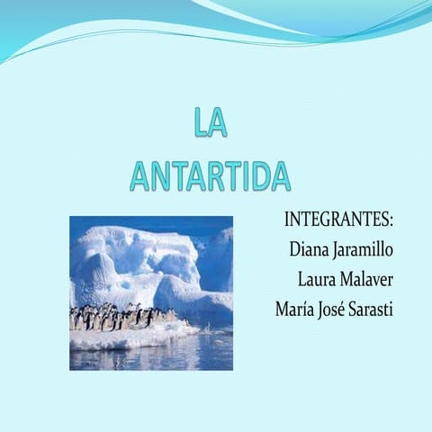 La antartida | PPTX