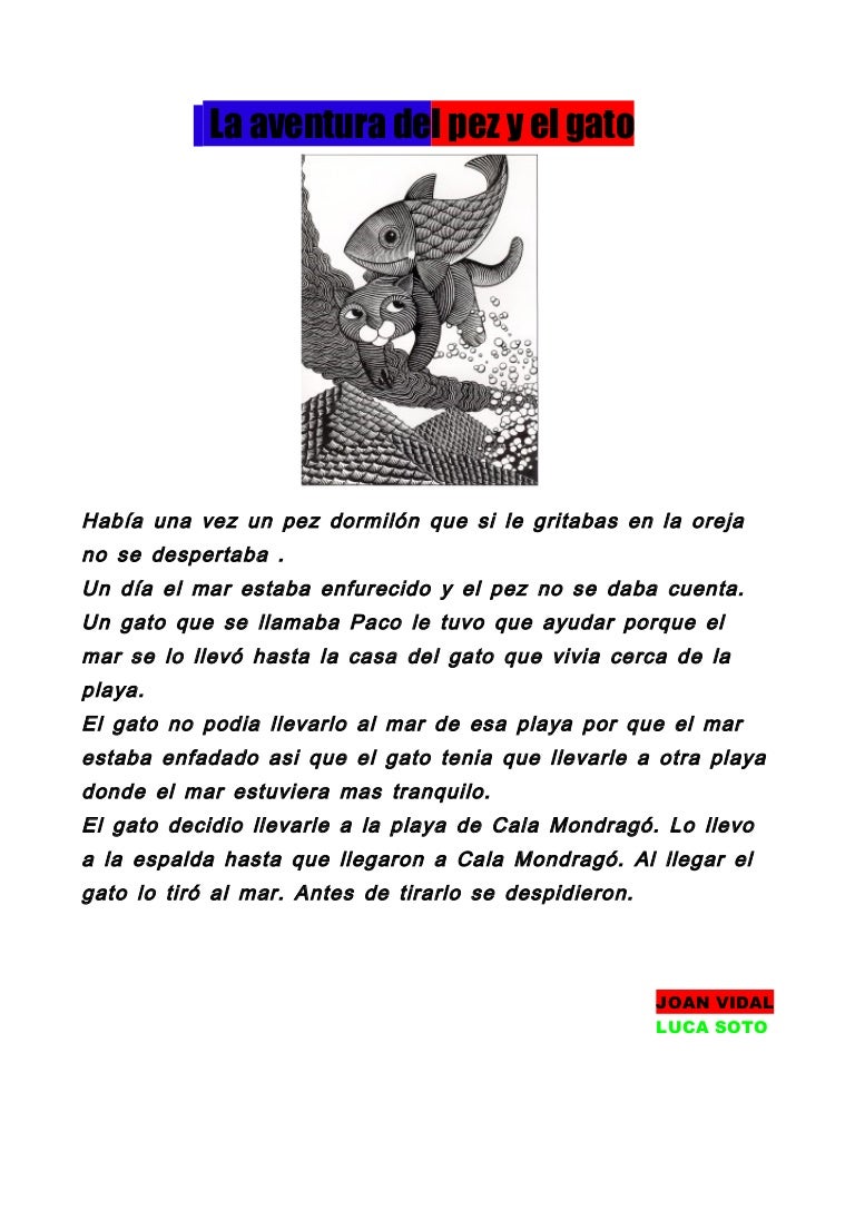La aventura del pez y el gato