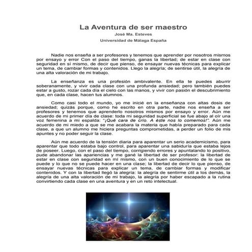 La aventura de_ser_maestro_ejercicio[1] | PDF