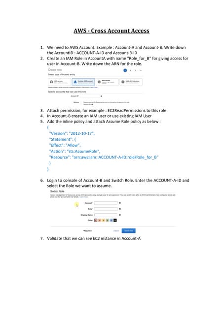Lab - AWS Cross Account Access | PDF Lab - AWS Cross Account Access | PDF