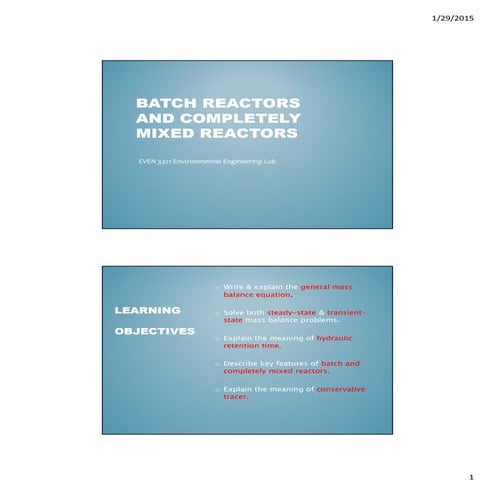 Lab Batch Reactors | PDF