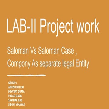 Lab ii project work | PPT
