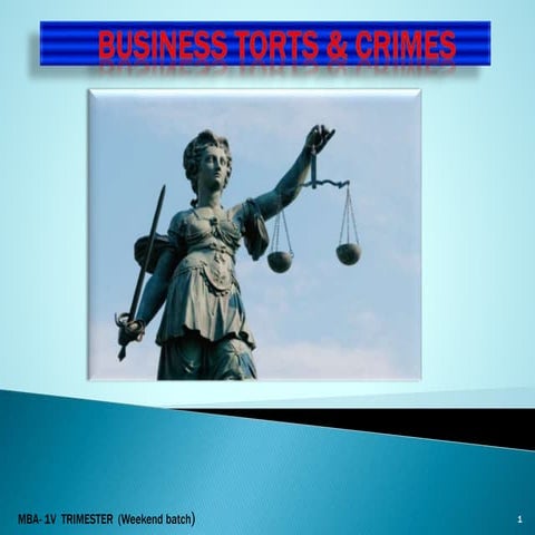 Business Torts and crimes | PPTX