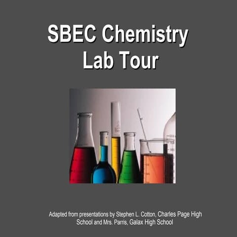 Chemistry Lab Tour | PPT
