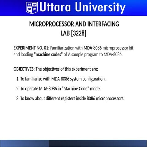 Microprocessor and Interfacing Lab 01.pptx