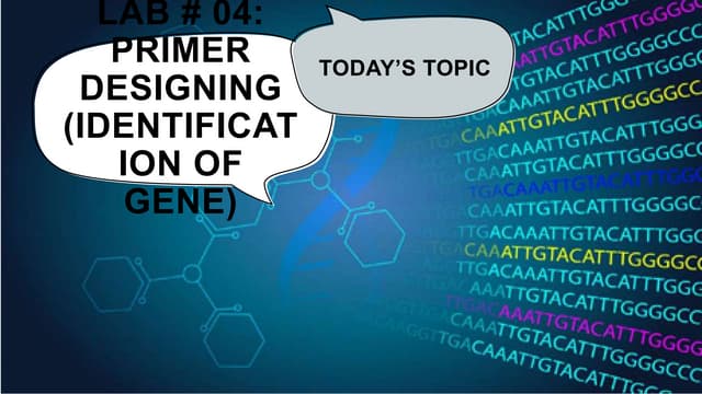 How to design a DNA primer on NCBI.pptx