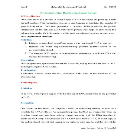 Lab 1 | PDF | Chemistry | Science