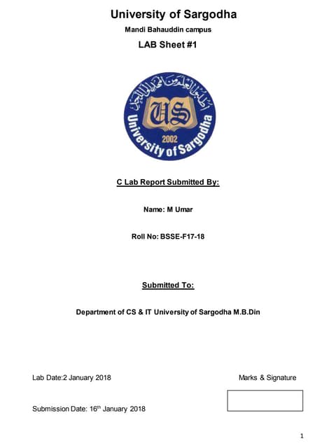 C programming Lab 2 | PDF C programming Lab 2 | PDF