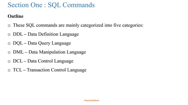 Database Management System Sql Commands Lab Sql Pptx 5791