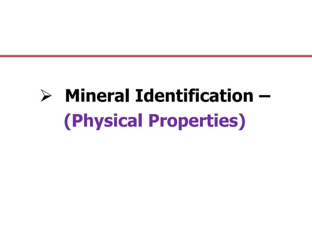 Mineral Cleavage and Fracture | PPT