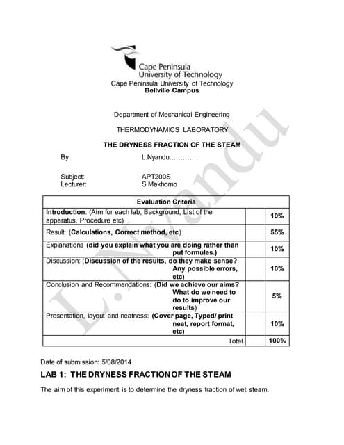 Separating and throttling calorimeter for steam | PDF