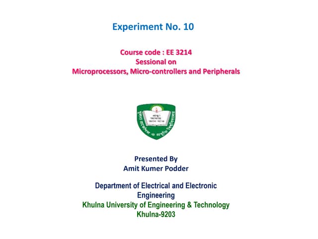Arduino Programming On Motor Control Ppt